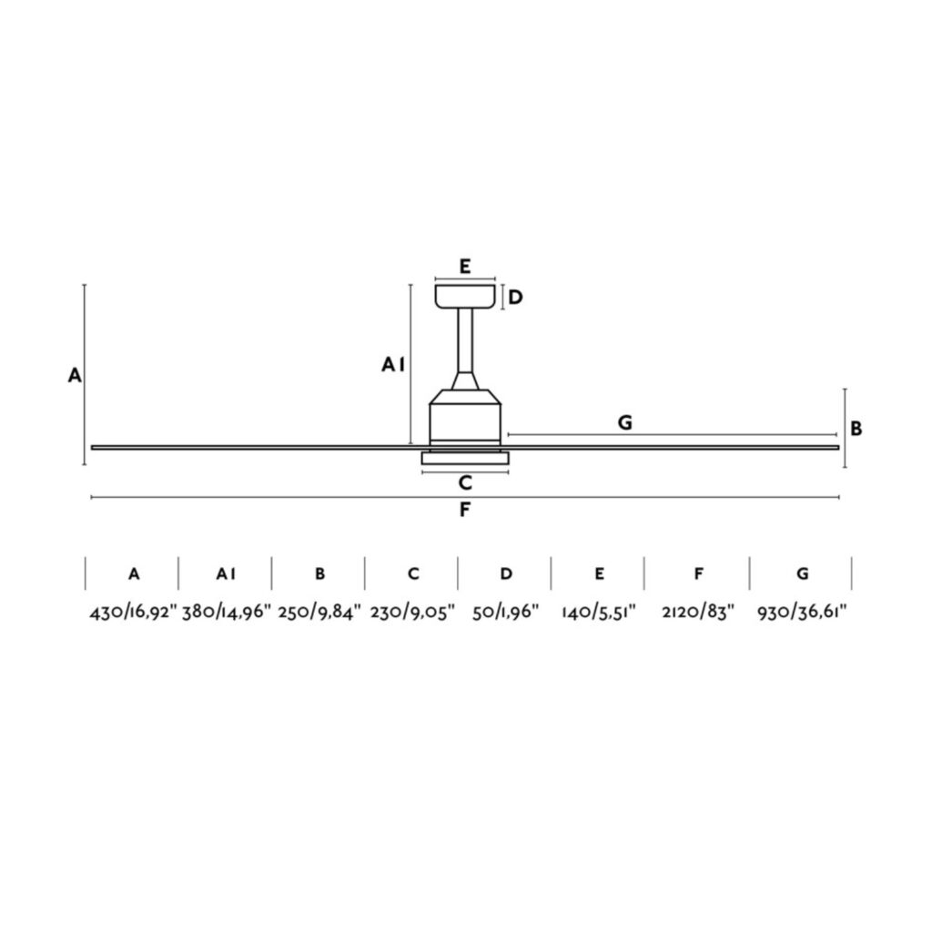 Aνεμιστήρας οροφής 44W & φωτιστικό λευκό 230V LED 18W 3000K 900lm 33512 ...